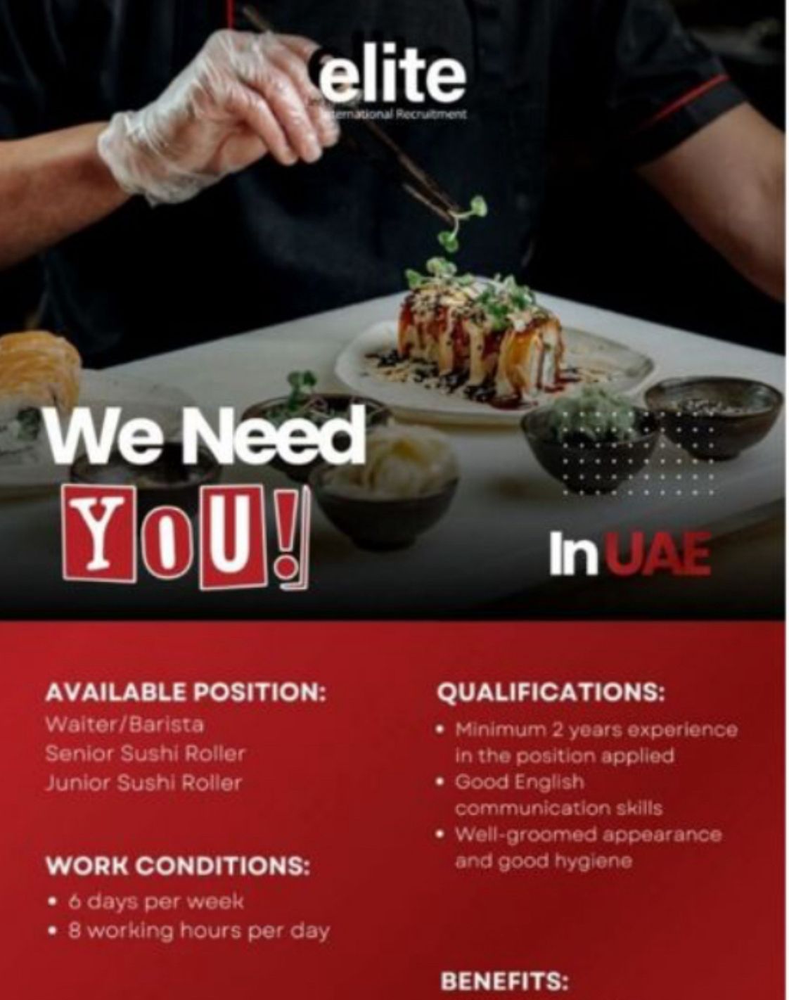 ELITE Is Hiring in Dubai | Hospitality & Restaurant Jobs Available ...
