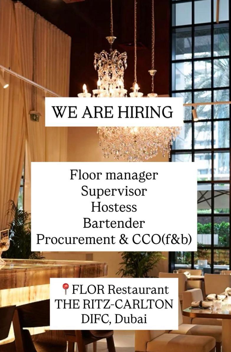FLOR RESTAURANT Careers in Dubai – Join Our Team Today! - dubaijobsae